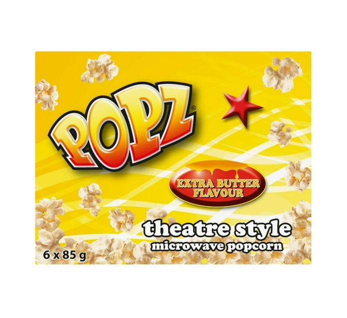 Popz Microwave Popcorn Extra Butter (6 x 6's) | Makro
