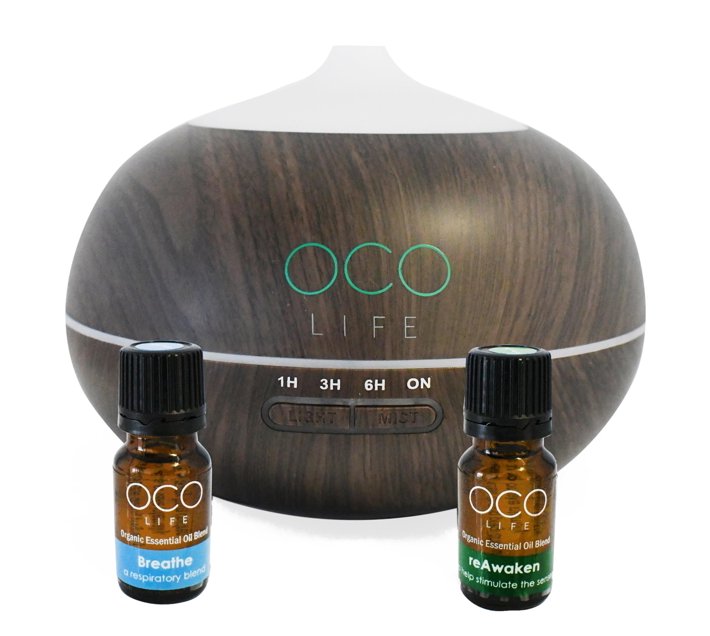 Someone’s in a Makro OCO Life Ultrasonic Diffuser, Humidifier & Purifier 400ml with 2 Oil Blends ...