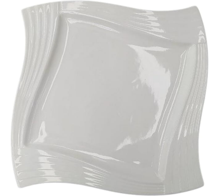 generic BW012-1 10" White Decorated Side Dinner Plate () | Makro