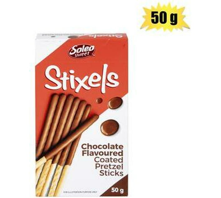 Soleo Snack Bt Stixel Pretzel Chocolate 50g T 50 G Makro