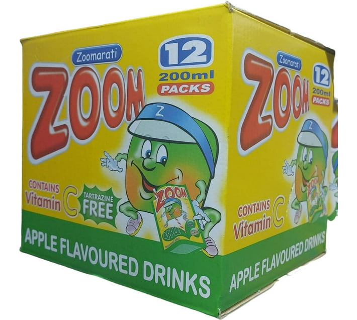 Buy Zoomarati Zoom Apple juice Apple Juice (12 x 200 ml) in Bulk ...