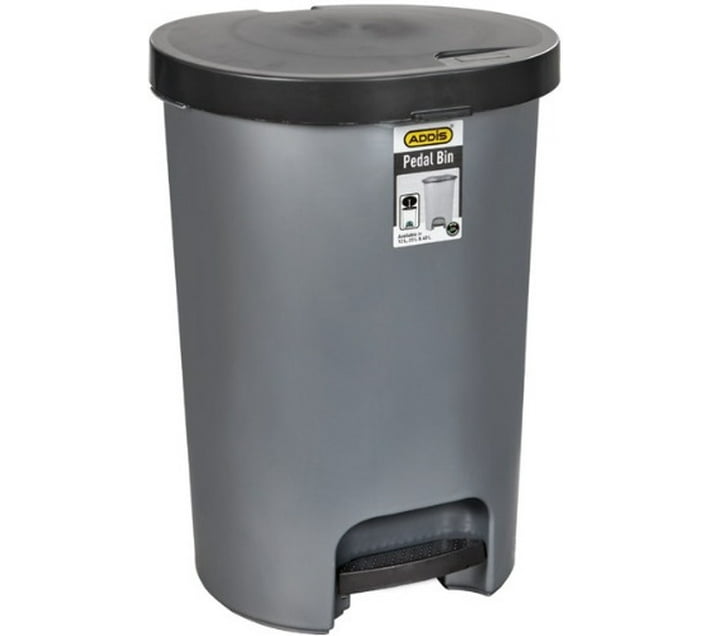 Buy Addis Pedal 40L Plastic Dustbin (Grey) in Bulk | Makro Business