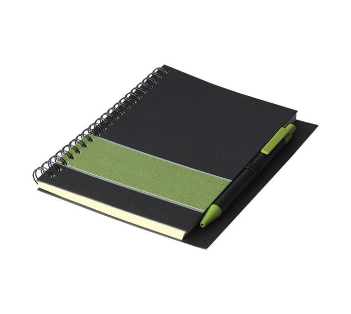 Someone’s in a Makro Coloured Stripe Notebook with Pen-green Mood
