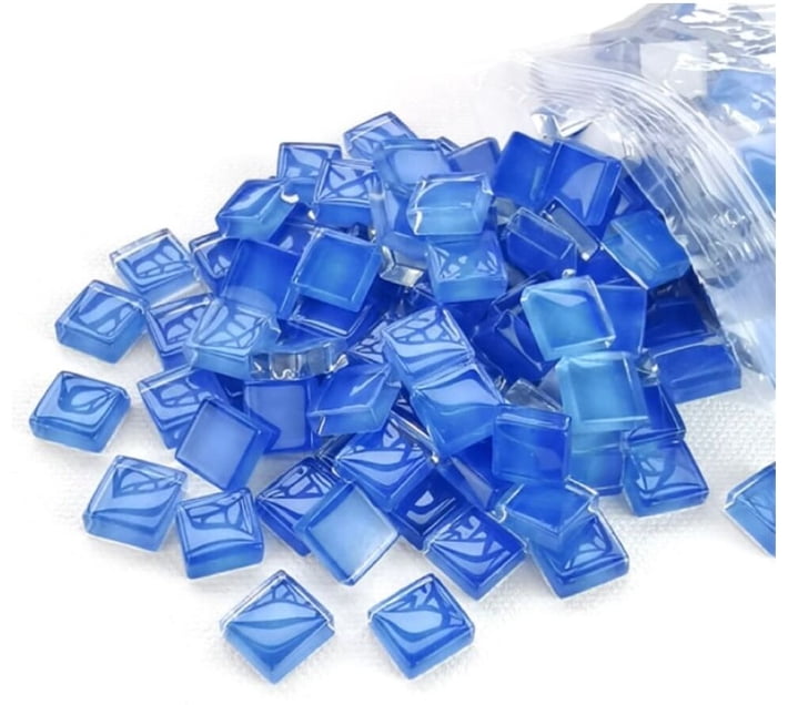 The Good Sport Craft Mosaic Jade Square Glass Tiles For DIY Crafts 1100 ...
