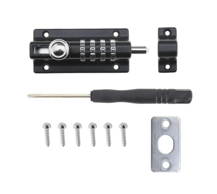 Someone’s in a Makro Tool DIY 4 Digit Keyless Sliding Lock Heavy Duty ...