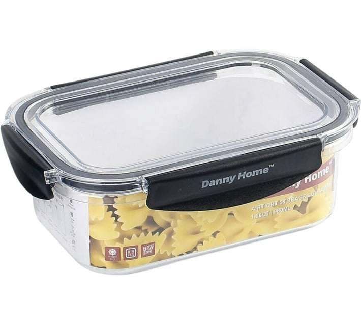 Danny Home Plastic Grocery Container - 980 ml (Transparent) | Makro
