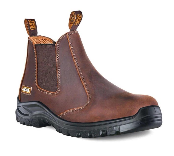 Someone’s in a Makro JCB Chelsea Brown Steel Toe ( UK Size 6) Including ...