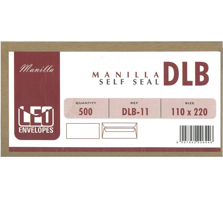 Leo Paper DLB Envelope (Set of 500, Brown) | Makro