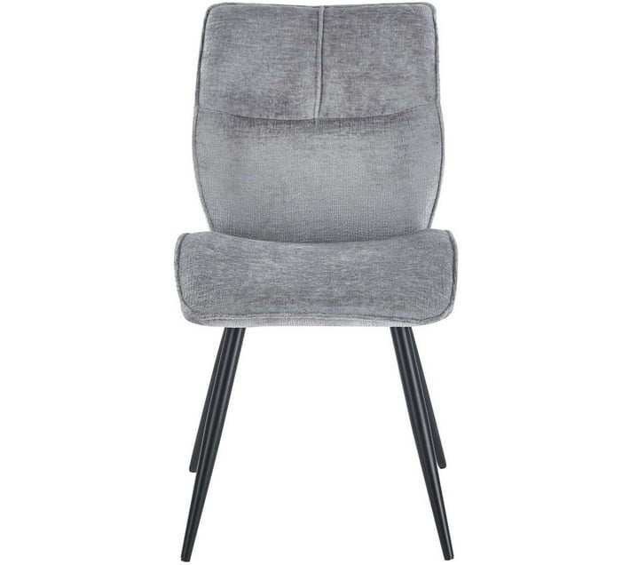 VIVIDITTO Fabric Dining Chair (Set of 1, Finish Colour - Light Grey ...