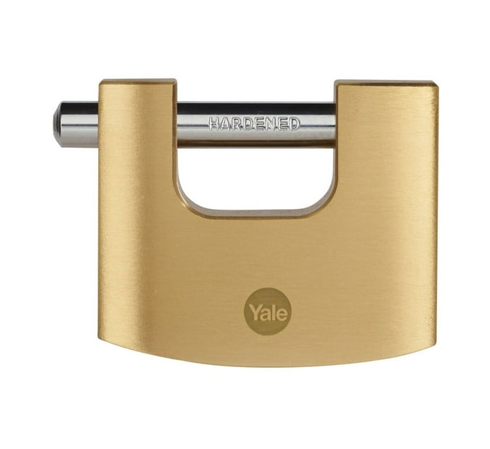 Yale 70 mm Brass Shutter Padlock | Makro