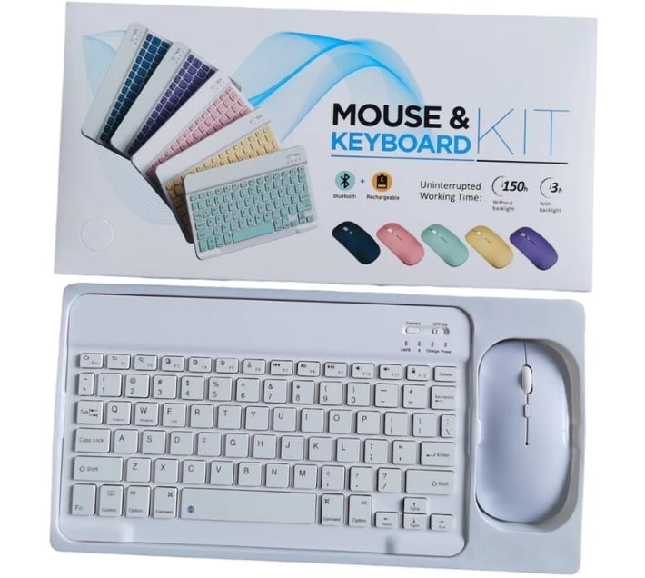 Generic Rechargeable Bluetooth Keyboard & Mouse KIT Wireless Bluetooth ...