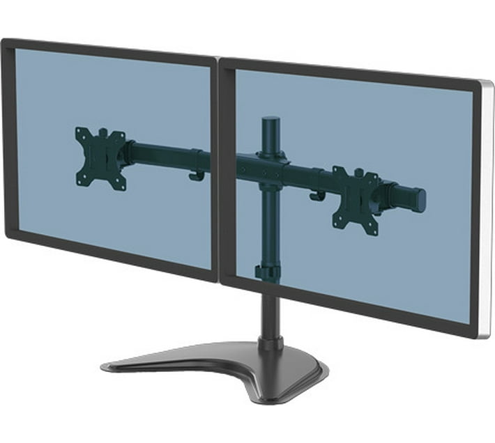 Fellowes Seasa Free Standing Dual Horizontal Desk Mount Monitor Arm ...