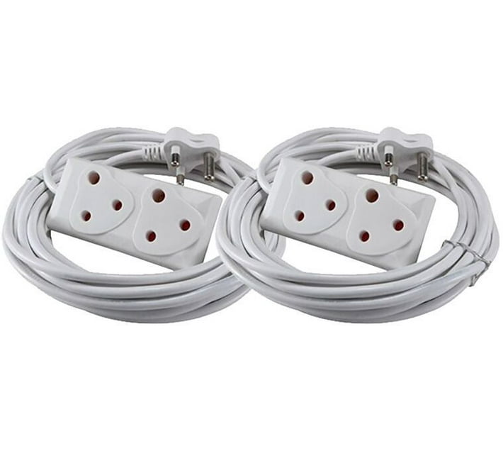 SMTE 20m Extension Cord With A Two-Way Multi-Plug Extension Lead Bulk 2 ...