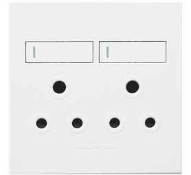 Veti Series 3 1 x RSA 2 x V-Slim 2 x USB Plug Sockets - White (100 x ...