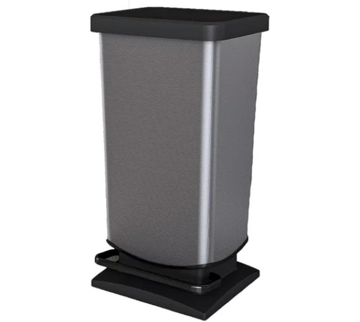 Buy Generic Simpla Carbone Kitchen Dustbin Plastic 40L Steel Dustbin ...