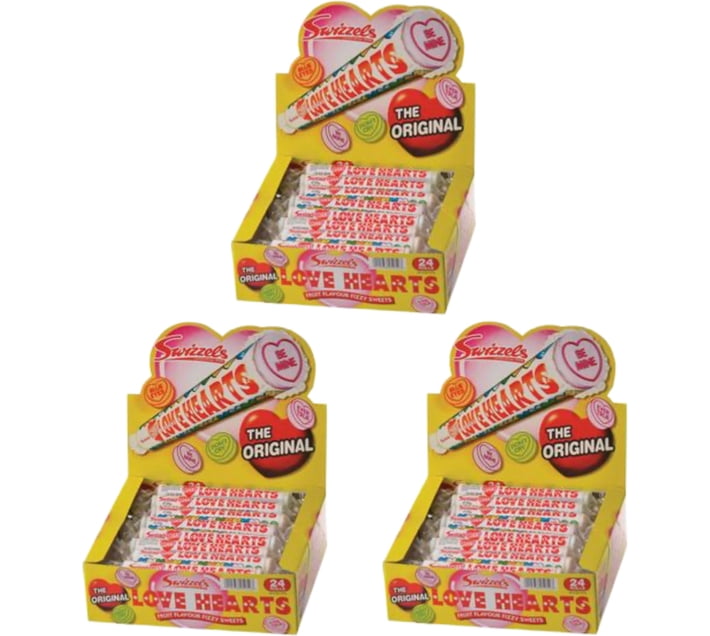 Swizzels Sweet candy love hearts large 39g Box (72 x 39 g) | Makro