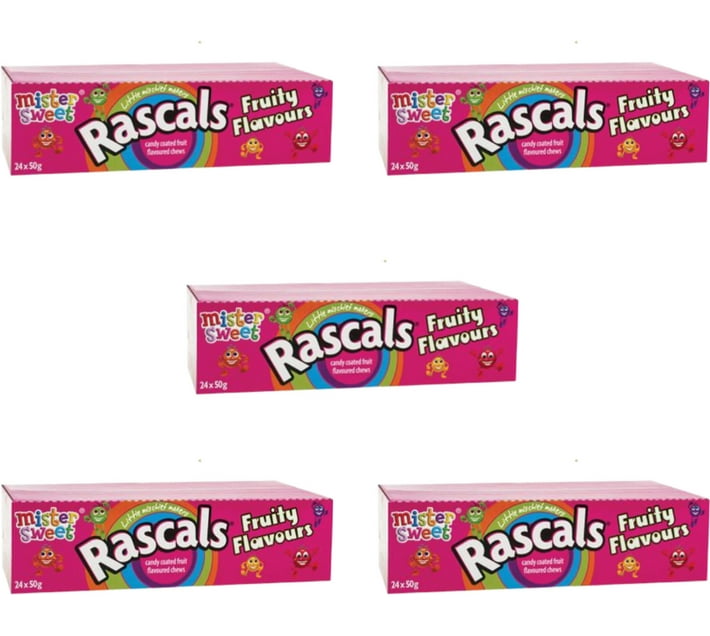 Mister Sweet Sweet candy rascals fruity 50g Box (120 x 50 g) | Makro
