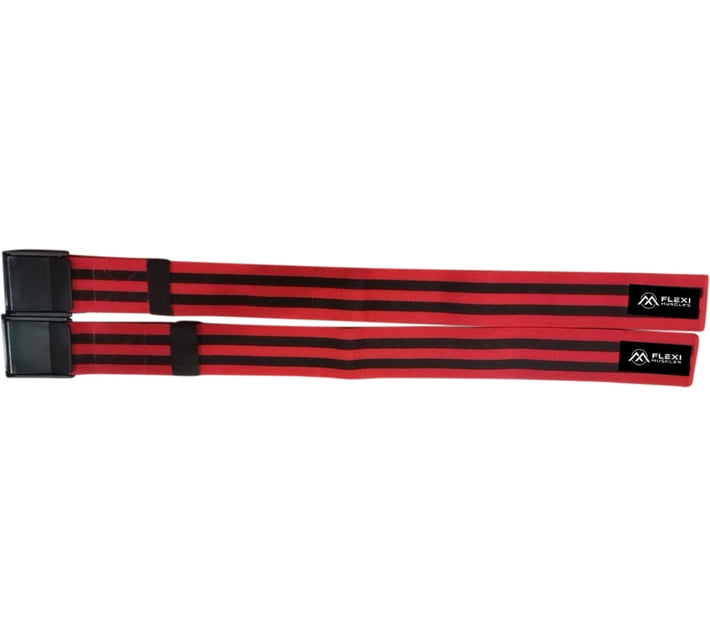Flexi Muscles Blood Flow Restriction Bands Arm Support For Sports (Red ...