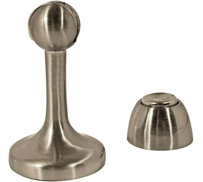 Buy WOODLY Door Stop, Magnetic, Brushed Satin Nickel Magnetic Catch ...