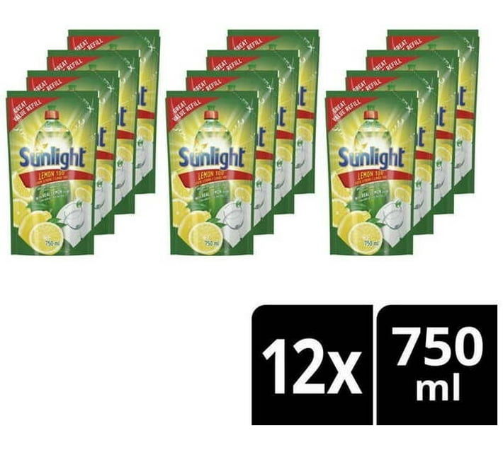 Generic Sunlight Regular Degreasing Dishwashing Liquid Detergent Refill ...