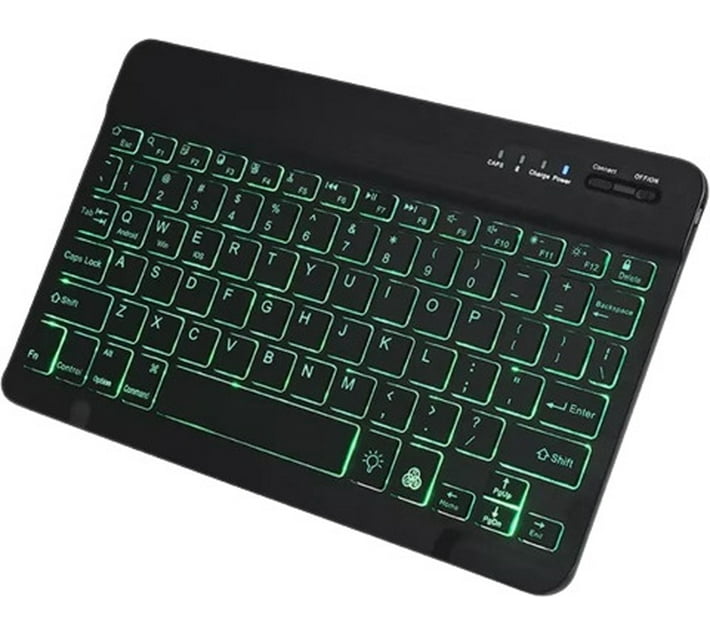 SUPER E 7 inch Backlight Mini Wireless Multi-device Keyboard (BLACK ...
