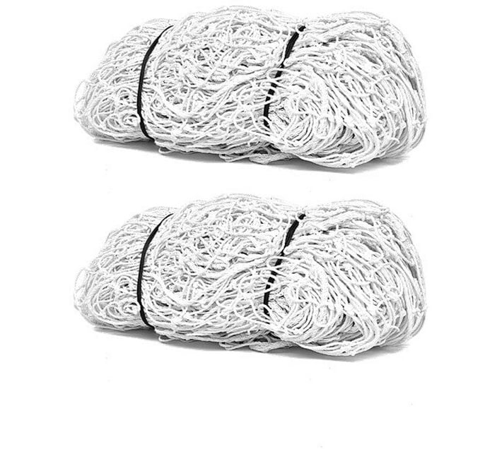Buy PromoSport Standard Soccer Goal Nets (Set of 2) Football Net (White ...