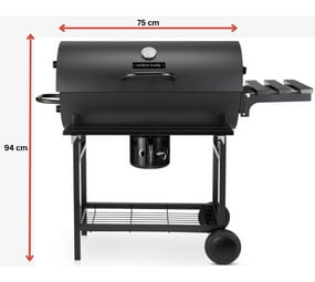 Outdoor Buddy Charcoal Barrel Braai with Thermostat, Ash Catcher ...