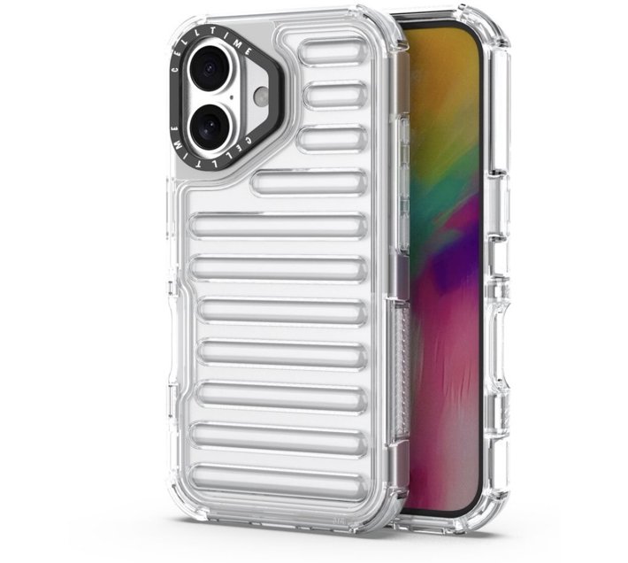 Celltime Capsule Case iPhone 16 Plus Shockproof Protective Case (Clear ...