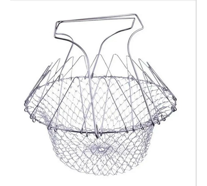Perfect Dealz Stainless Steel AIM-79 Storage Basket (Pack of 1) | Makro
