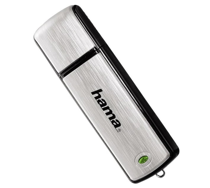 Hama (00108062) 64GB Fancy USB 2.0 Flash Drive - 10 MB/s, Black/Silver ...