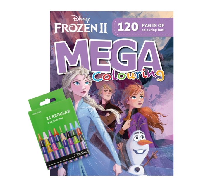 Someone’s in a Makro Disney Frozen Mega Book with 24 Crayons Mood