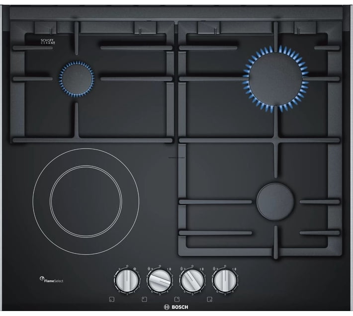 Bosch PRY6A6B70 Stainless Steel Manual Hob (4 Burners) | Makro