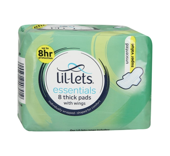 Lil-lets Essentials Pads Unscented (48 x 8's) | Makro