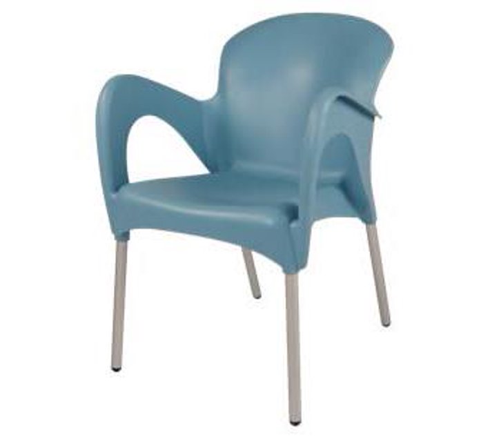 Someone’s in a Makro Plastic Arm Chair Curved - Anodised legs Mood