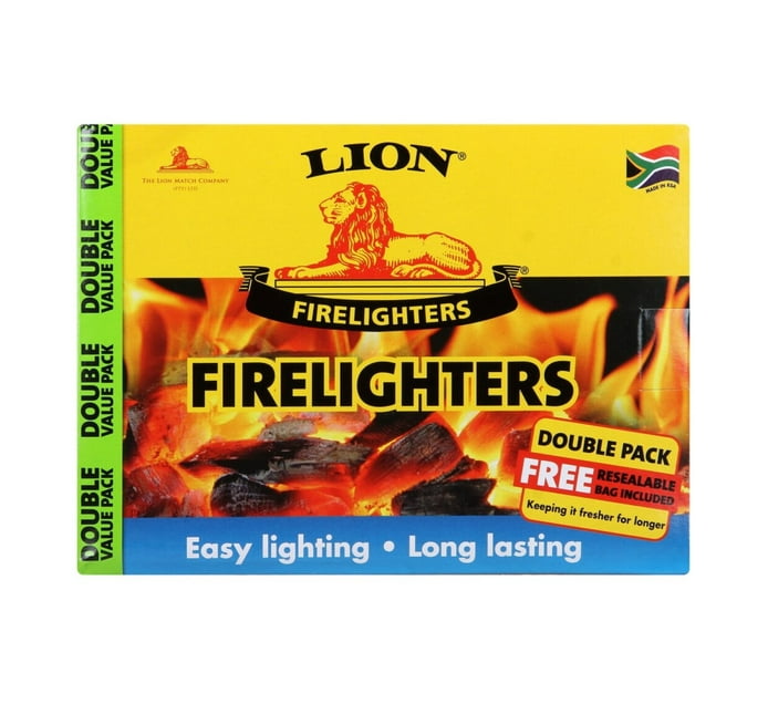 Lion 1 x 2's Firelighters Double Pack | Makro