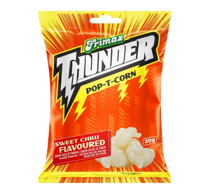 Buy Frimax Thunder Sweet Chilli Pop-T-Corn Flavoured 20g in Bulk ...