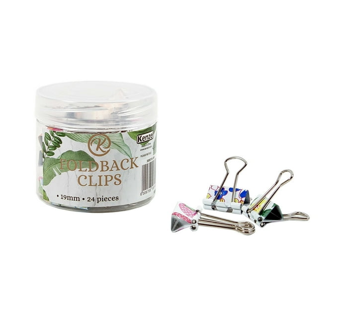 Kenzel 19 mm Foldback Clips 24-pack | Makro