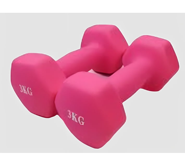 Buy Generic Plastic dipped dumbbell Fixed Weight Dumbbells (3 kg) in ...
