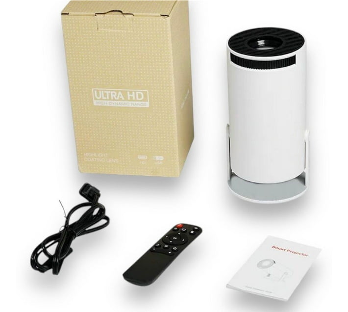 lilhe 4k Ultra Hd Projector (3 lm) Portable Projector (White) | Makro