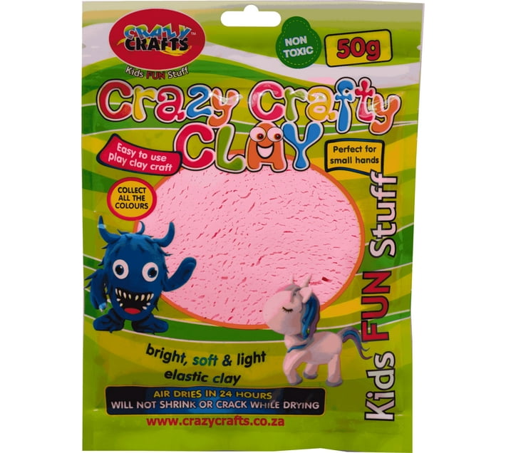 Crazy Crafts Crazy Crafty Clay 50g - Cerise Clay Art & Moulding Art and ...
