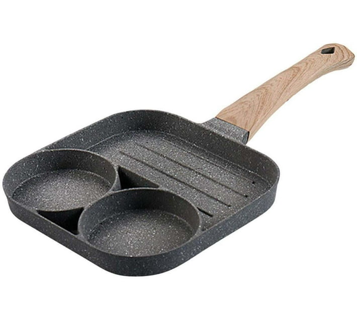 Multi-Cooking frying pan Non Stick 3in1 Frying Pan Pan with Lid 1.5 L ...