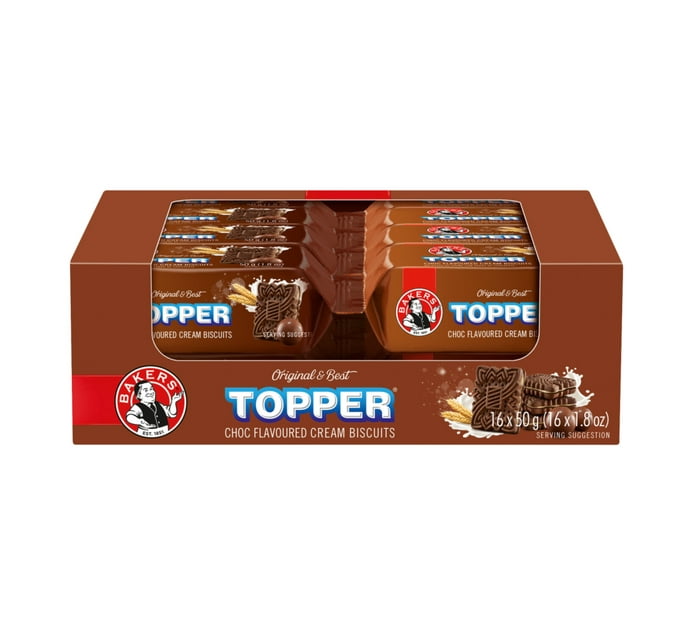 Bakers Topper Biscuits Chocolate (16 x 50g) | Makro