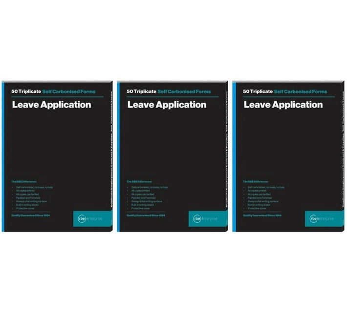 RBE RRBETF6744 Leave Application Triplicate Books A5 3's (1 Sets) | Makro