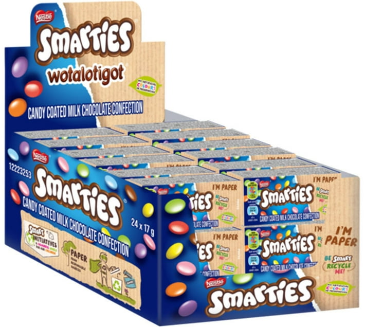 Buy Nestle Smarties Candy Coated Confection 24 x 17g Milk Chocolate ...