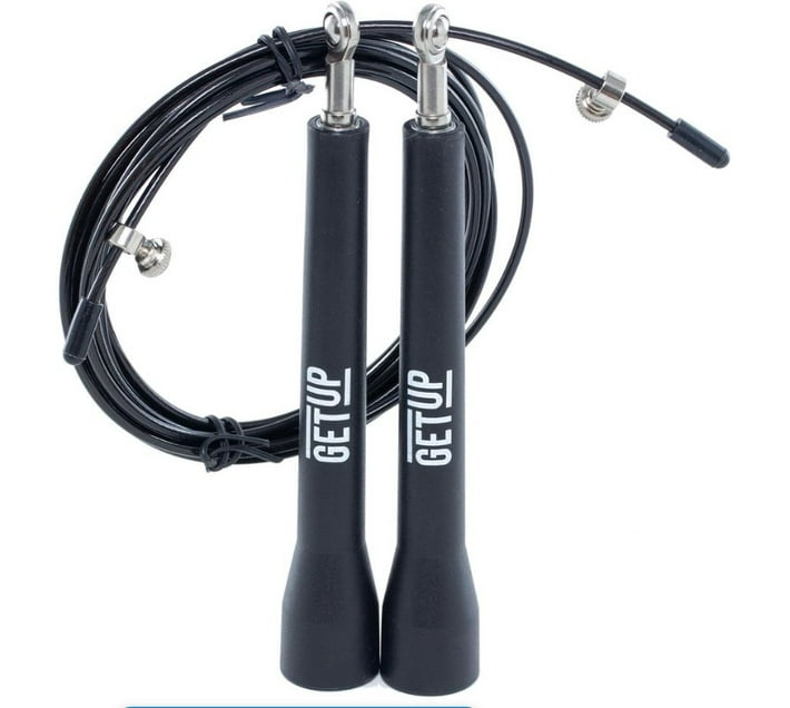 HOME GYM 3m Speed Skipping Rope -Black Freestyle Skipping Rope (BLACK ...