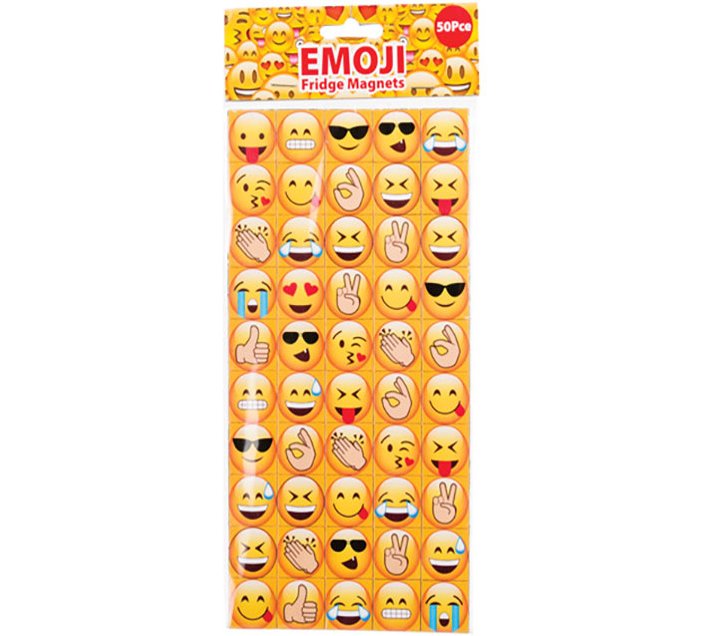 Trendy Trinkets Magnet Emoji 50Pc Fridge Magnet Pack of 1 (Yellow) | Makro