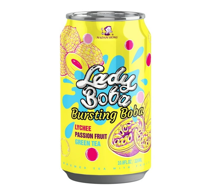 Lady Boba Boba Tea Popping Bubble 320ml Pfruit And Lychee 320 Makro