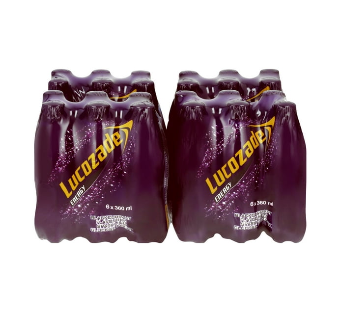 Buy Lucozade Energy Drink Blackcurrant (24 x 360ml) in Bulk | Makro ...