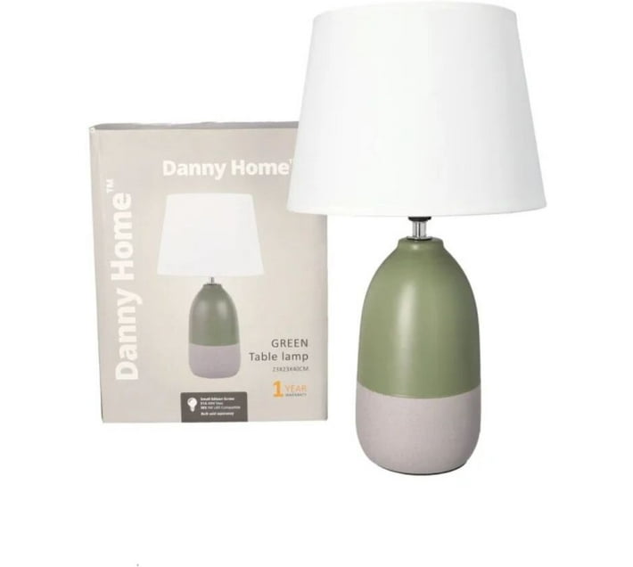 Danny Home Grey Table Lamp 23x23x40CM Table Lamp (45.5 cm, Grey) | Makro