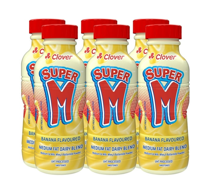 Buy Clover Super M Flavoured Long Life Milk Banana in Bulk | Makro Business